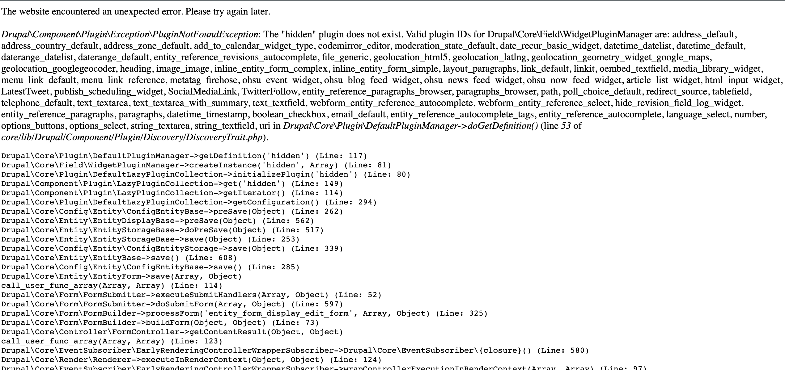 Moving Feeds Item Field In Form Display To Non Disabled Causes Php Error [ 3389946]